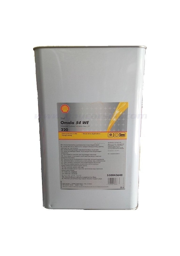 Shell Omala S4 We 220 Dişli Yağı Teneke 20 L Fiyatları ve Özellikleri