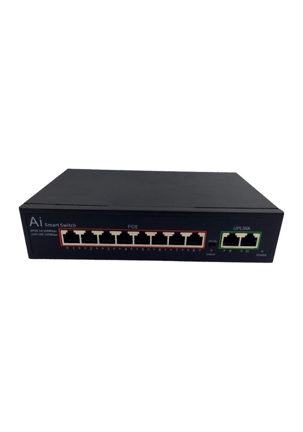 Ai Smart 1010B Poe8 8 Port 10/100mbps 120W Poe Switch 2 Uplink - 8 Port ...