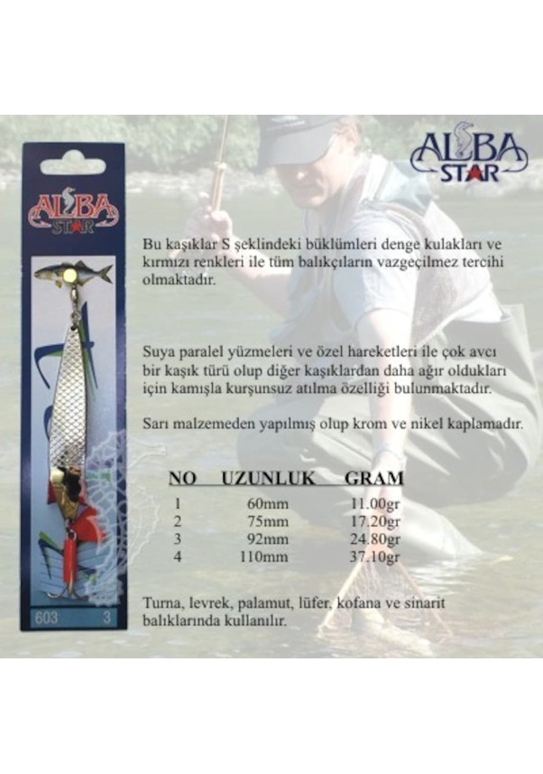 603 Alba Toby Kaşık No:2 Fiyatları ve Özellikleri