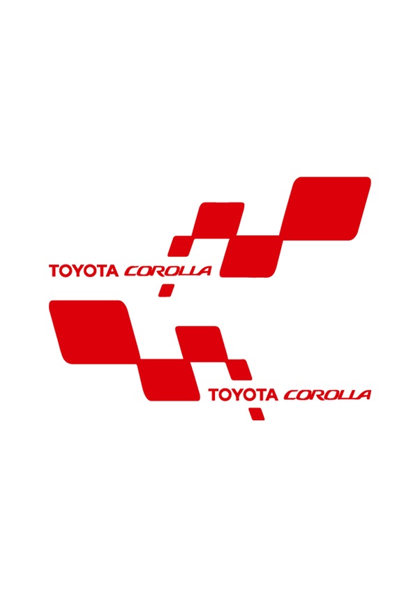 Toyota Corolla Sport Sticker - Toyota Sticker - Kapı Altı Sticker ...