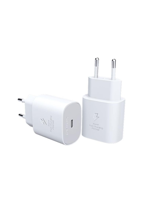 Syrox Pd25B 25W Pd 3A Type-C Çıkışlı Şarj Adaptörü (Başlık) Beyaz ...