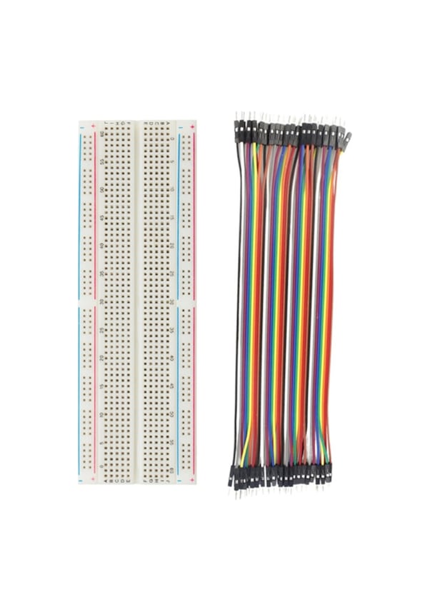 2'li Set: 830 Pin Breadboard 40 Pin Erkek-erkek Jumper Kablo Fiyatları ...