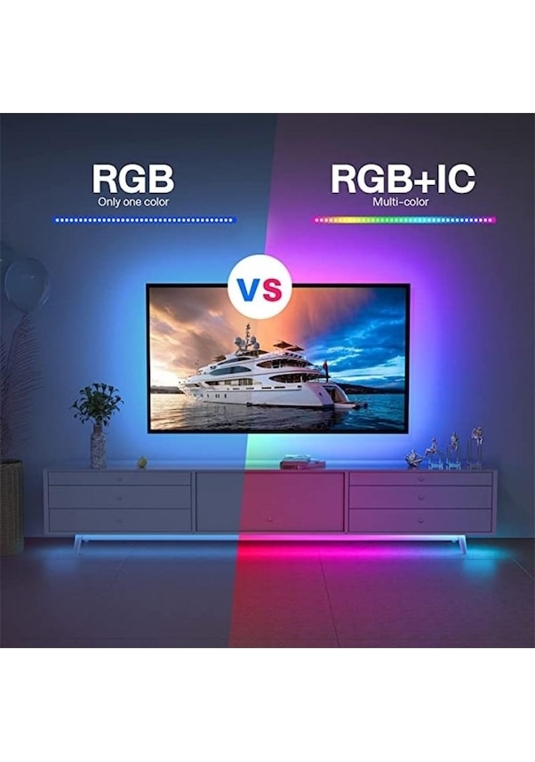 Pazly 10m 20m Rgb Led Şerit Ws2812b Bluetooth Kontrol Cihazı Tv Odası ...