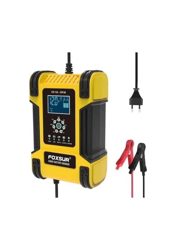 Qianfan Foxsur 12v 24v 12a Araç Pil Akü Şarj Cihazı 7 Aşamalı Ru ...
