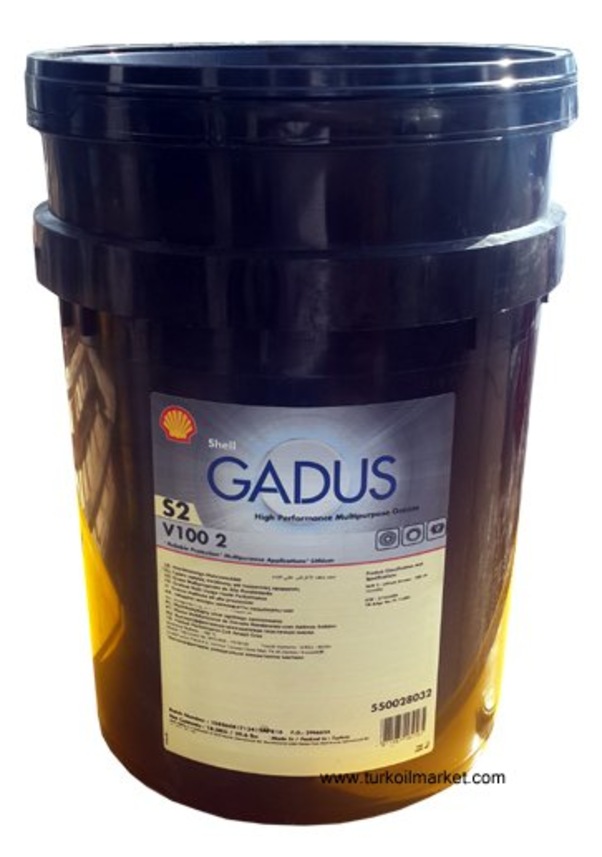 Shell Gadus S2 V100 2 Yüksek Performanslı Çok Amaçlı Lityum Gres 18 KG ...