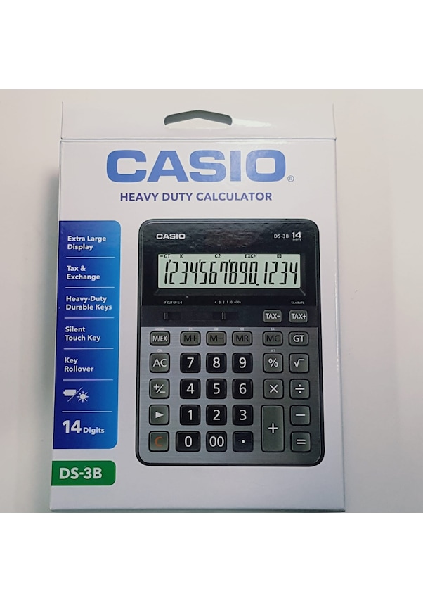 Casio Ds-3B 14 Hane Profesyonel Masaüstü Hesap Makinesi Gri Fiyatları ve Özellikleri