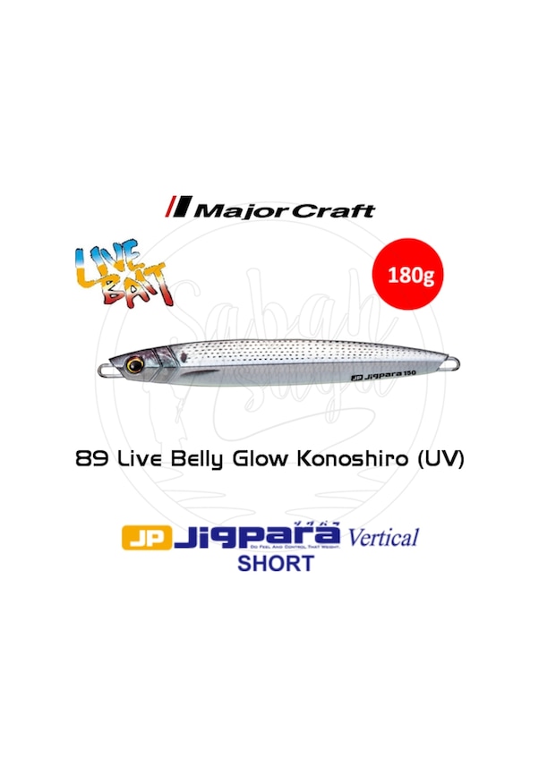 Major Craft Jigpara Vertical Short Jpv-180Gr 155Mm -89 Live Hara Fiyatları ve Özellikleri