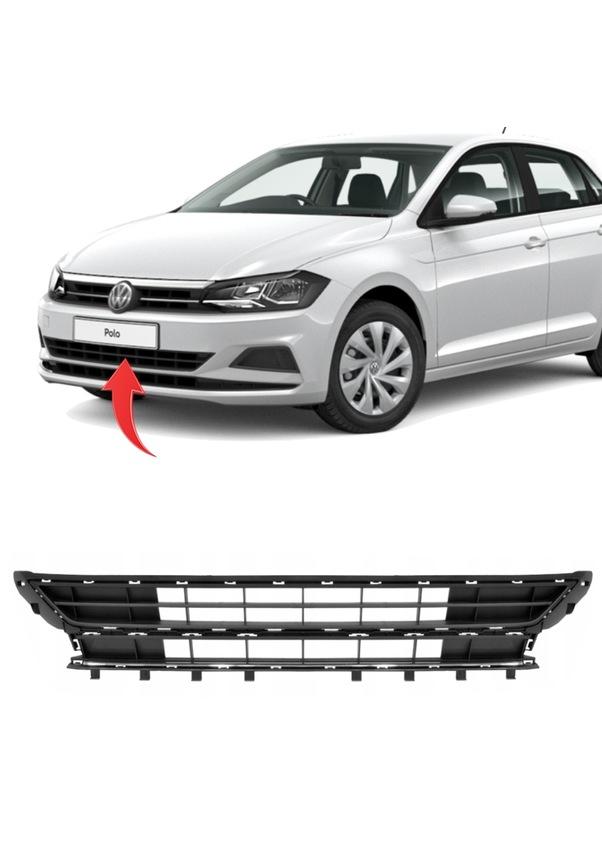 Vw Polo Ön Tampon Orta Izgara Kromlu 2018 Sonrasi 2G0853677M 528245441 ...