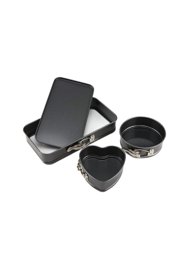 Yapışmaz Karbon Çelik Kek Kalıbı Üç Parçalı Set Ayarlanabilir Alt Kilit ...