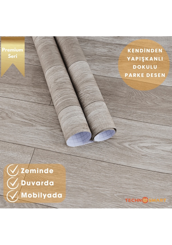Technosmart 60 300cm Kendinden Yapışkanlı Parke Görünümlü Premium Zemin ...
