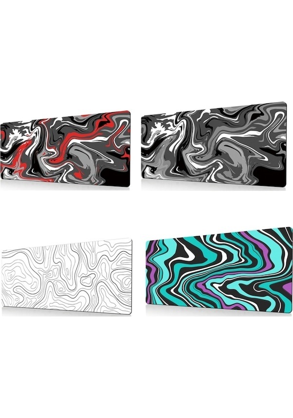 Novahub Büyük Soyut Mouse Pad Gamer Ofis Bilgisayar Masası Mat, Boyut: 300 X 600 X 2mm - Modern ...