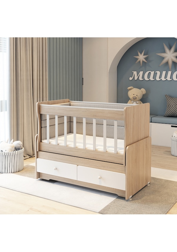 Patiko Swing SW 701 MDF Çıtalı Beşik Bej Fiyatları ve Özellikleri