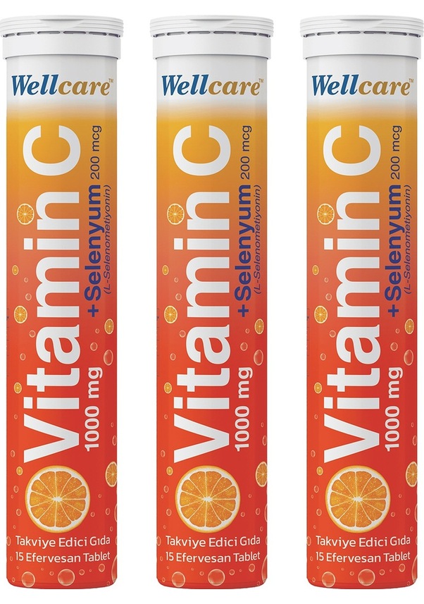 Wellcare Vitamin C Selenyum15 Efervesan Tablet - 3 Adet Fiyatları ve ...