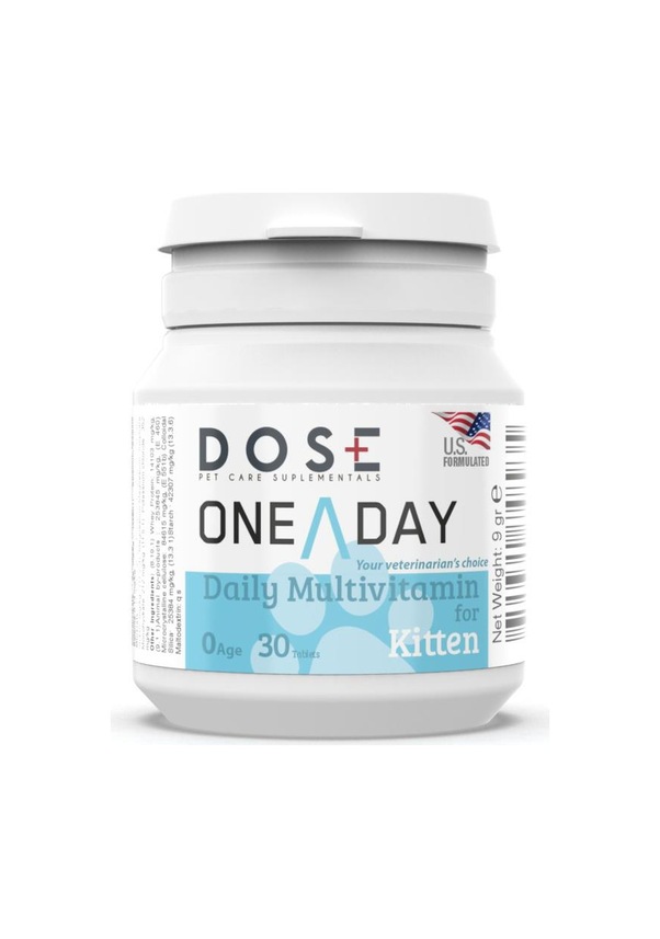 Dose One A Day Kıtten Yavru Kedi Multivitamin 30 Tablet Fiyatları ve ...