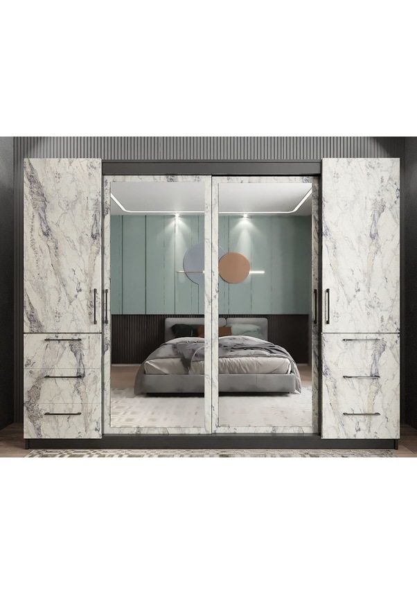 Bella Sürgü Kapaklı Dolap Gardırop FBMD 208 CM - Ücretsiz Kurulum ...