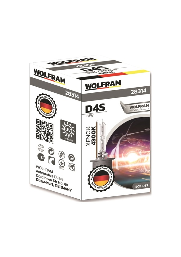 Wolfram D4S 4300K Xenon Ampul 35W Made in Germany (1 Adet) Fiyatları ve ...
