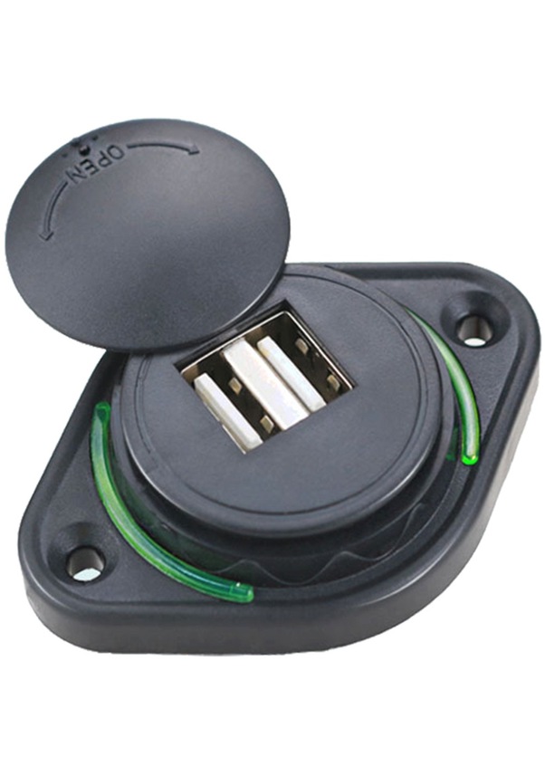 Miga Plaza 12v/24v 3.1a Araba Çift Siyah Abs Çift Usb Bağlantı Noktası ...