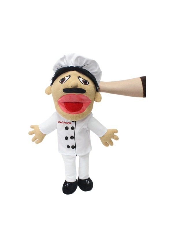 Jeff El Kuklası Oyuncak Açık Ağız Komik Peluş Oyuncak Zombi Rock Şef Pp ...