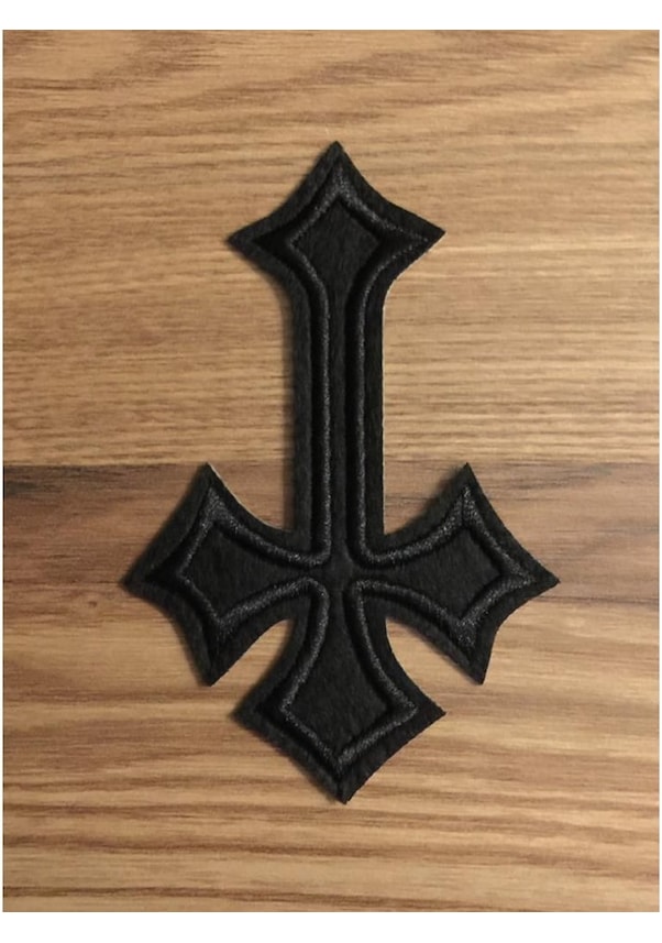 Ters Haç Cross Black Metal Patches Arma ve Kot Yamaları Fiyatları ve ...