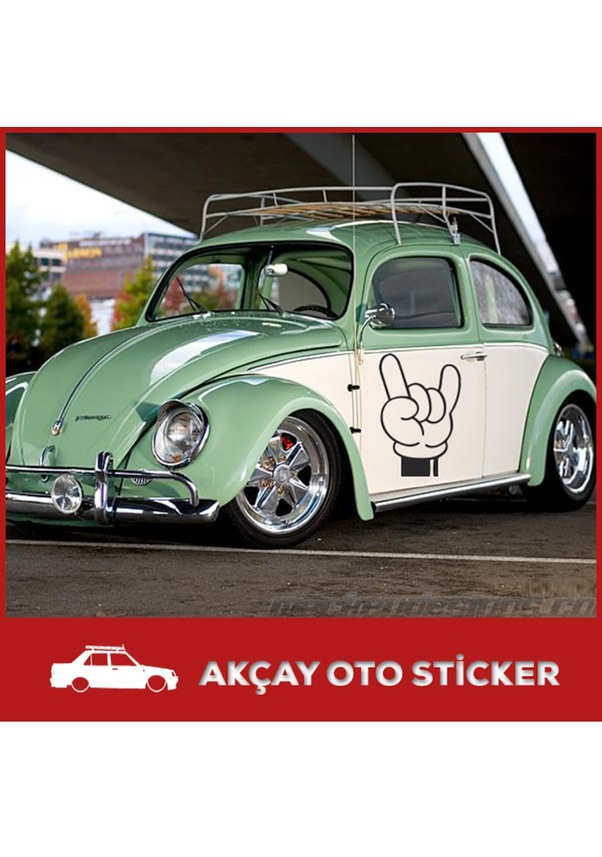 Rock Işareti Sticker Pank Sticker Rock Oto Sticker Araba Sticker ...