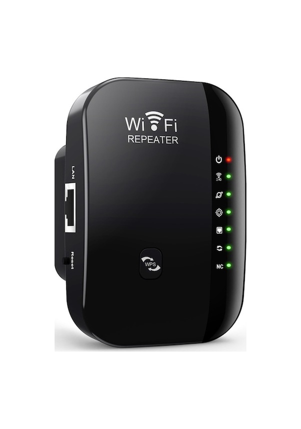 Mt02 Siyah Avrupa Tipi Wifi Göstergeci: 300m Genişletici, 7 Led Işık ...