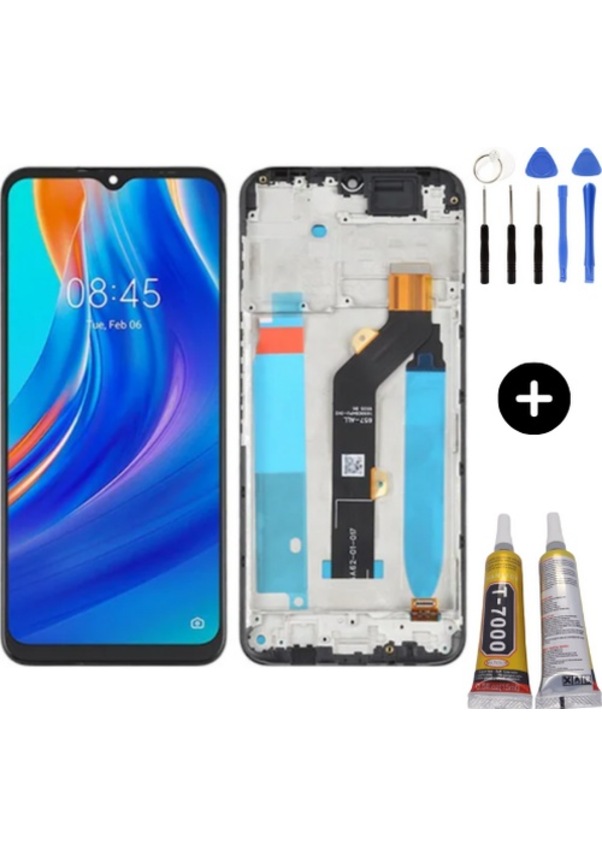Tecno Spark 7t Uyumlu Çıtalı Hk Lcd Ekran Dokunmatik + Montaj Seti Çok ...