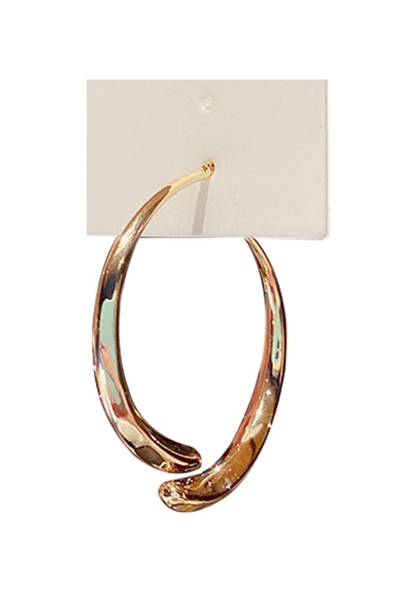 Basit Kavisli Küpe Alaşım Kadınlar Lady Dangle Moda Küpe Kulakbob Takı ...