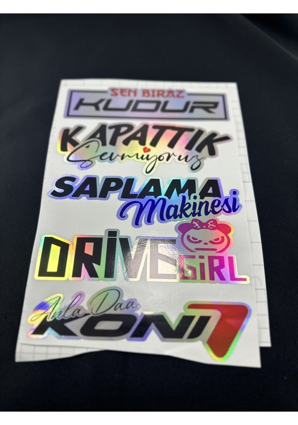 Hologram Arka Cam Sticker Etiket Model 007 Siyah Fiyatları ve Özellikleri
