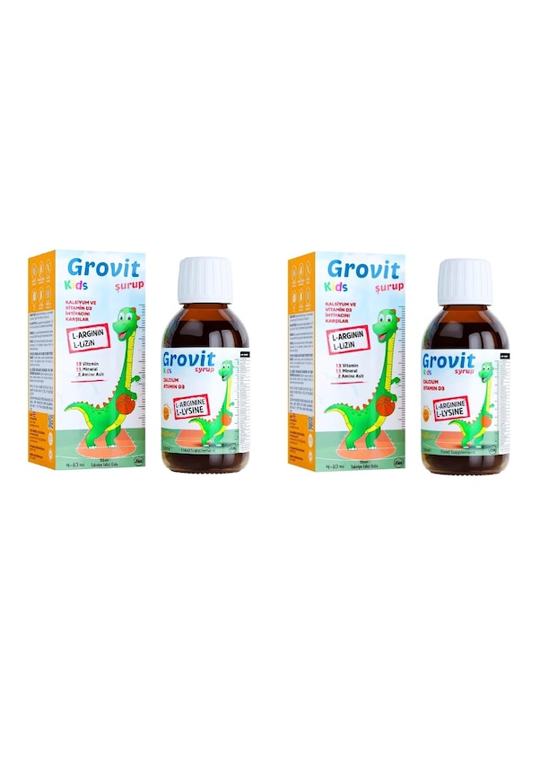 Grovit Kids Sıvı Takviye Edici Şurup 2 x 150 ML Fiyatları ve Özellikleri