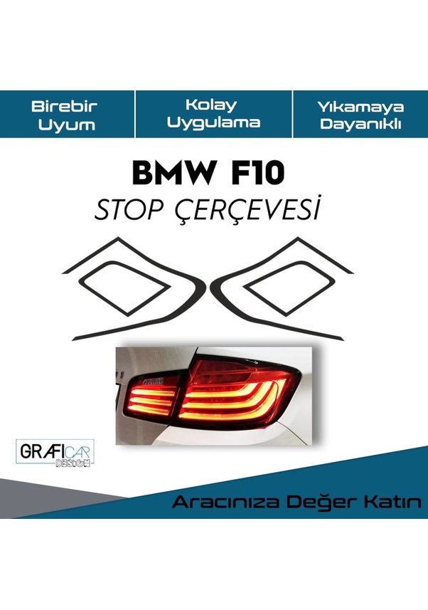 Bmw F10 Stop Çerçeve Stıcker 2011-2016 Parlak Siyah Fiyatları ve ...