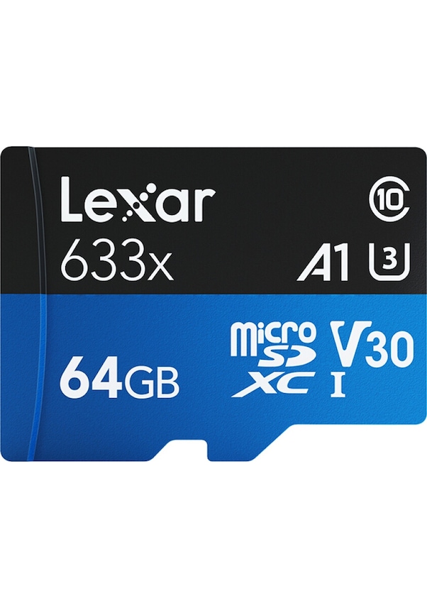 Skycity Lexar 633x 64gb Microsd Kartı, U3 V30 A1 Sınıfı, 95mb/s Okuma Hızı, Yüksek Hızlı Hafıza ...