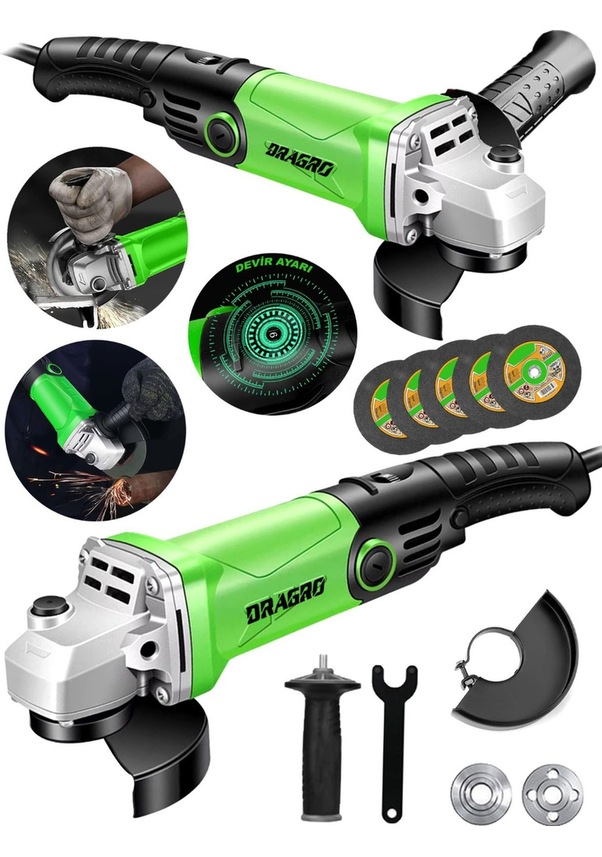 Dragro Alman DRG-4200 W Devir Ayarlı Çift Metal Dişli Şanzuman Demir ...