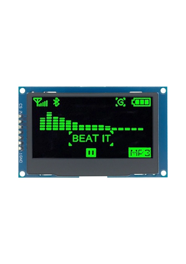 Arduino Uno R3 C51, Ssd1309, 7 Pin Spı/ııc I2c İçin Oled Lcd Yeşil ...