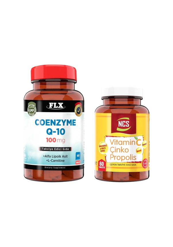Ncs Coenzyme Q-10 100 MG 60 Tablet + Ncs Vitamin C Çinko Propolis 60 ...
