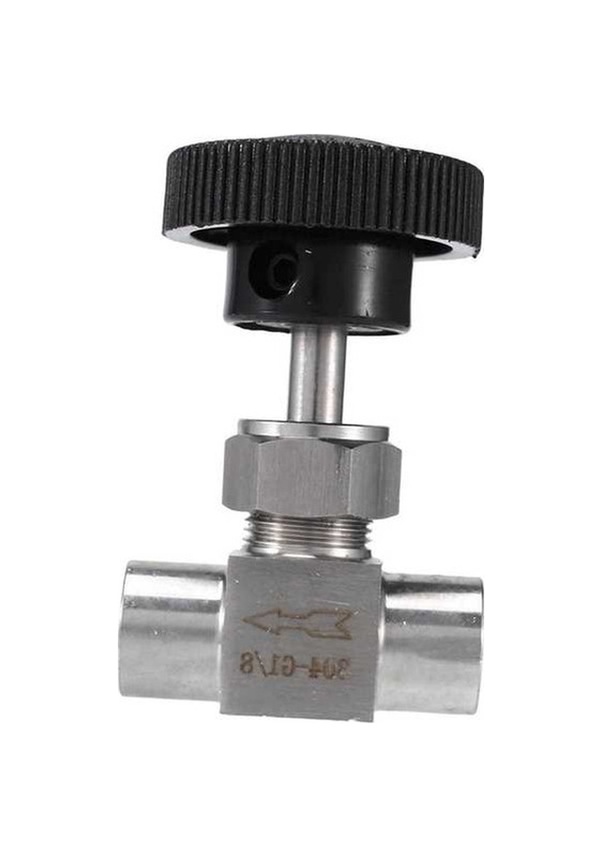 Ulzyvf 1/8 Bsp Equal Female Ss304 Stainless Steel Needle Valve For Flow ...