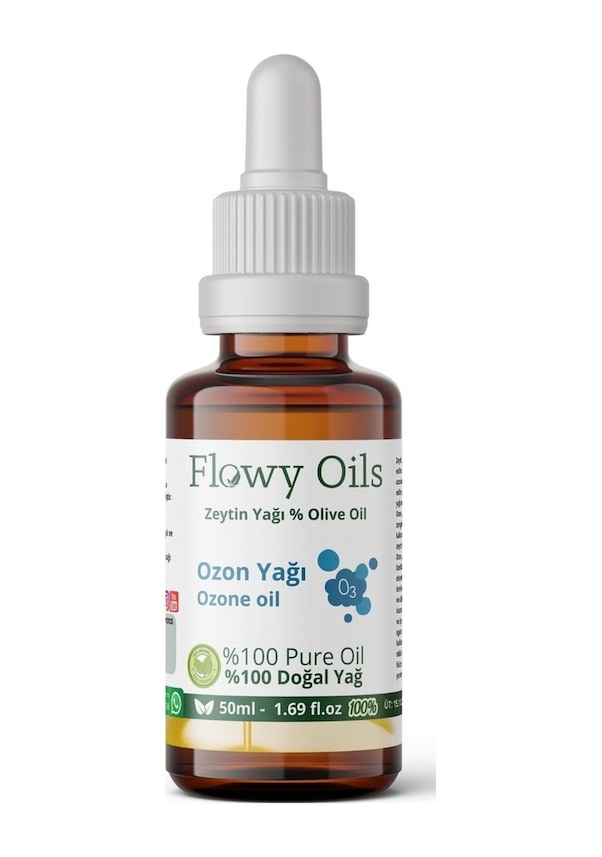Flowy Oils Doğal Ozon Yağı %100 Saf Zeytinyağlı Ozon Bakım Yağı 50 ML Fiyatları ve Özellikleri