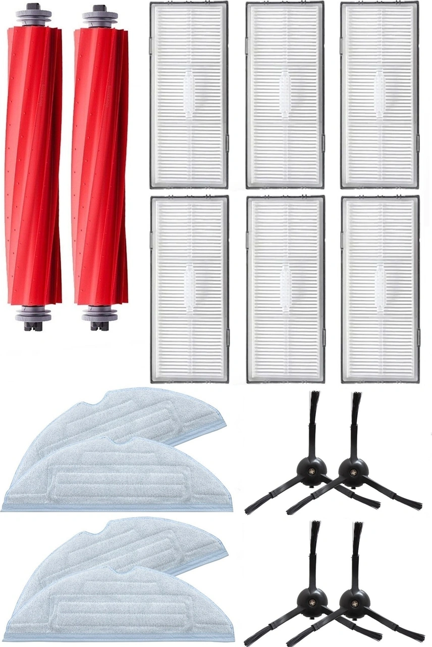 Roborock S7 Max Ultra Uyumlu 6 Aylık Yaşam Kiti Siyah Yan Fırçalı ...