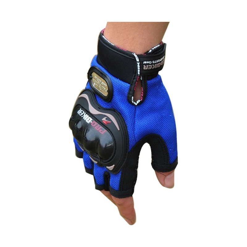 Cbtx Global Pro-biker Pro01c Yarım Parmak Motosiklet Eldiven Mavi L