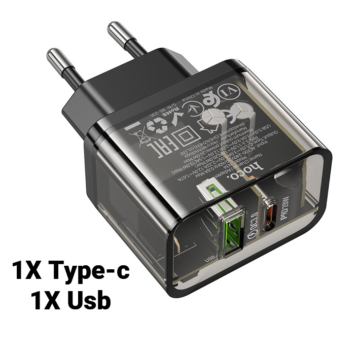 Polham Hc Series Pd 20w 1x Qc3.0 Usb, 1xtype-c Girişli Süper Hızlı Şarj ...