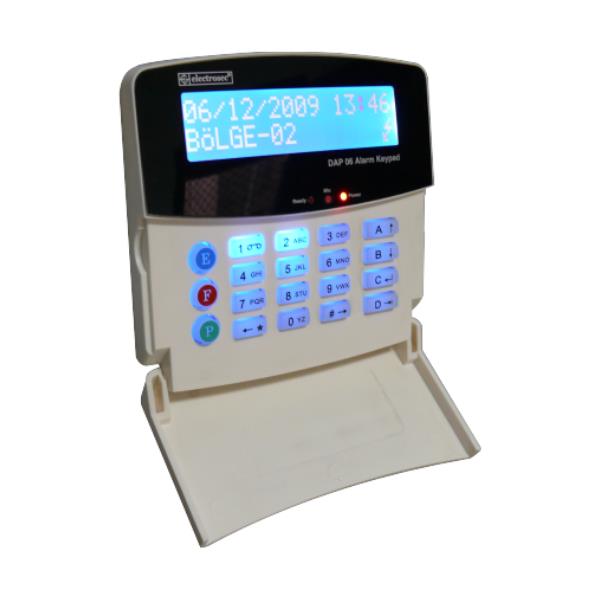Electrosec DAP-06KPL Lcd Ekranlı Alarm Keypad Fiyatları ve Özellikleri