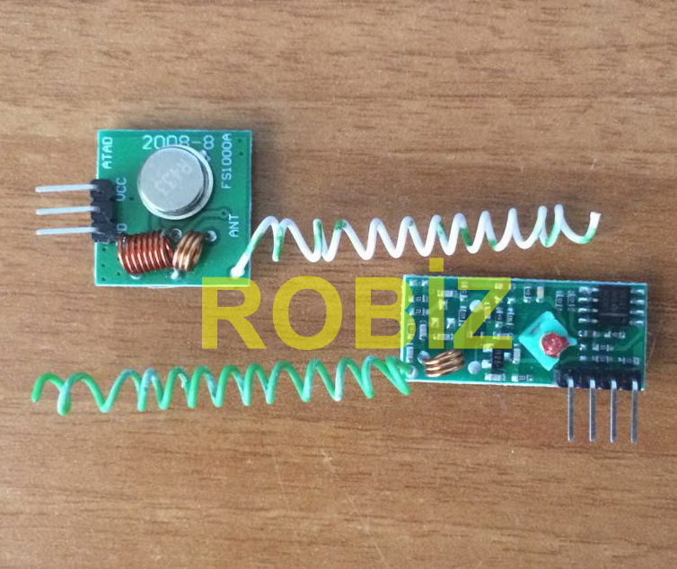 433Mhz RF Alıcı Verici Modül Çifti Kablosuz Haberleşme Kumanda ...