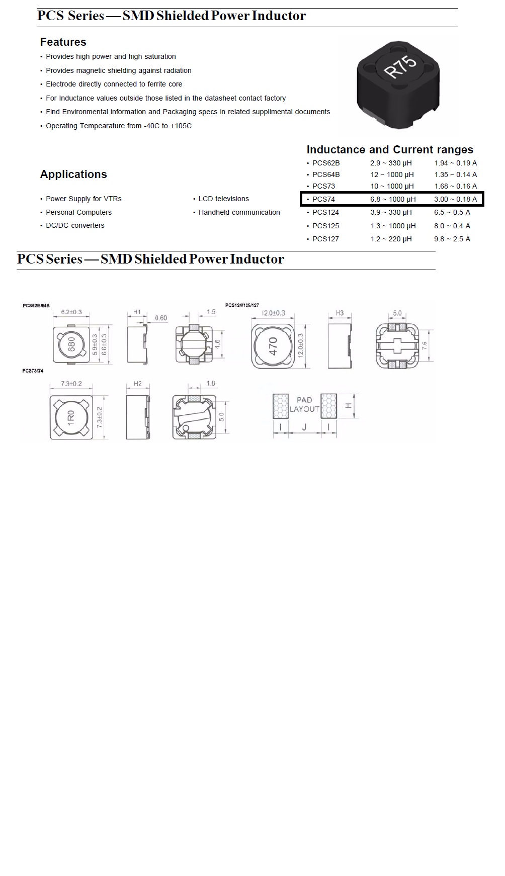 47Mh Smd Shielded Power Inductor Fiyatları ve Özellikleri