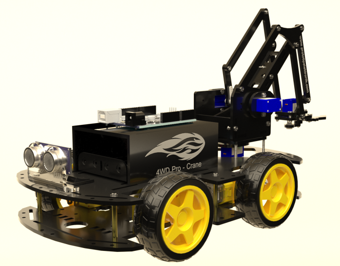 Arduino 4Wd Robot Kollu Full Set - İlk Ve Tek 4Wd Pro - Crane Fiyatları ...