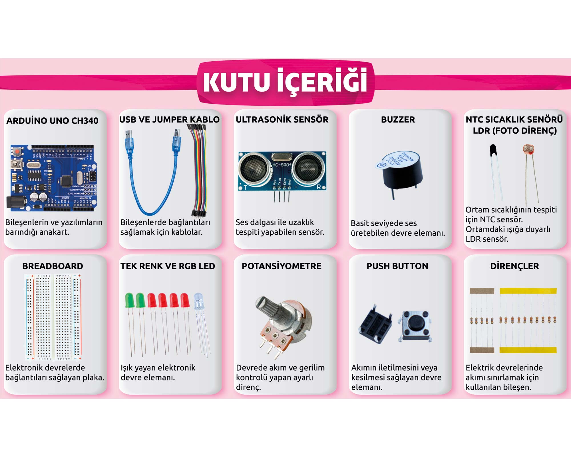 Eserkirtasiye Arduino Başlangıç Seti Robotik Kodlama Dersleri Için ...