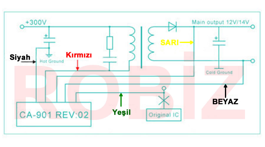 Robizstore-Ca-901 Lcd Güç Kaynağı Tamir Devre Kartı 220V Dc 24V 46” Tv ...