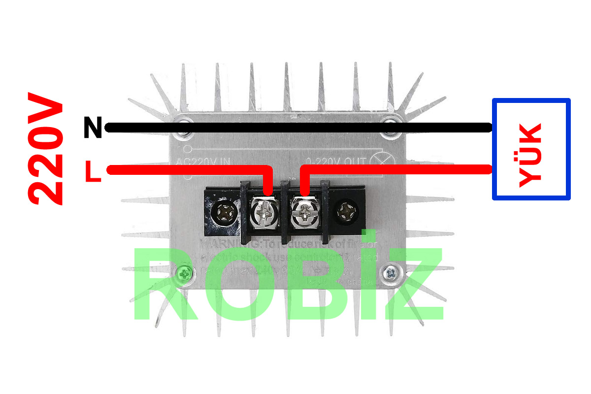 Dimmer Ac 220V 5000W-Hız Kontrol Devresi-Voltaj Regülatörü-Scr ...