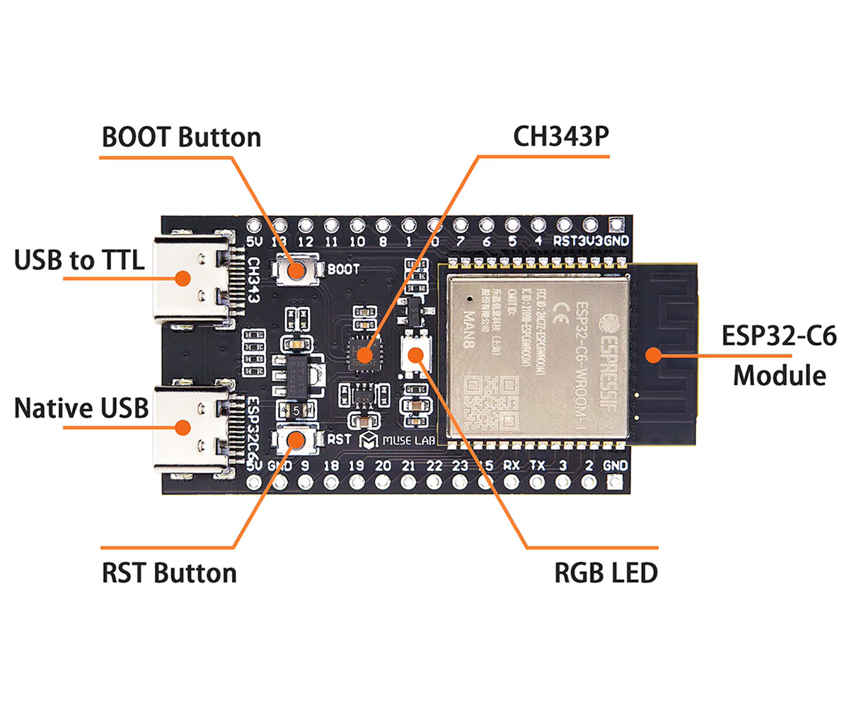 Esp32-c6 Devkit Wifi 6 Ve Bluetooth 5 Modül Geliştirme Kartı Fiyatları ve Özellikleri