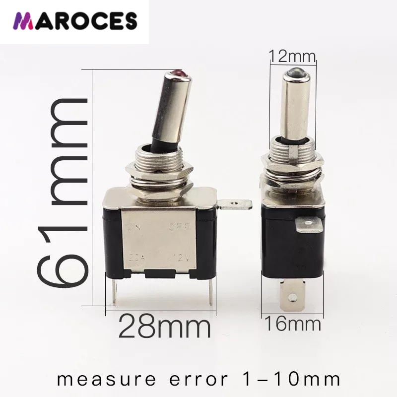 Ic-151A Kırmızı Ledli Toggle Swıtch 12V 20 Amper 1 Adet Fiyatları ve ...