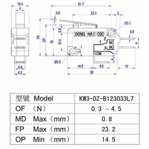 Ic-176A Micro Switch Uzun Paletli (220V 16A) Donghaı Fiyatları ve ...