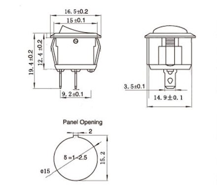 Motorobit-Kcd11 Mini Yuvarlak On-Off Anahtar - Siyah Fiyatları ve ...